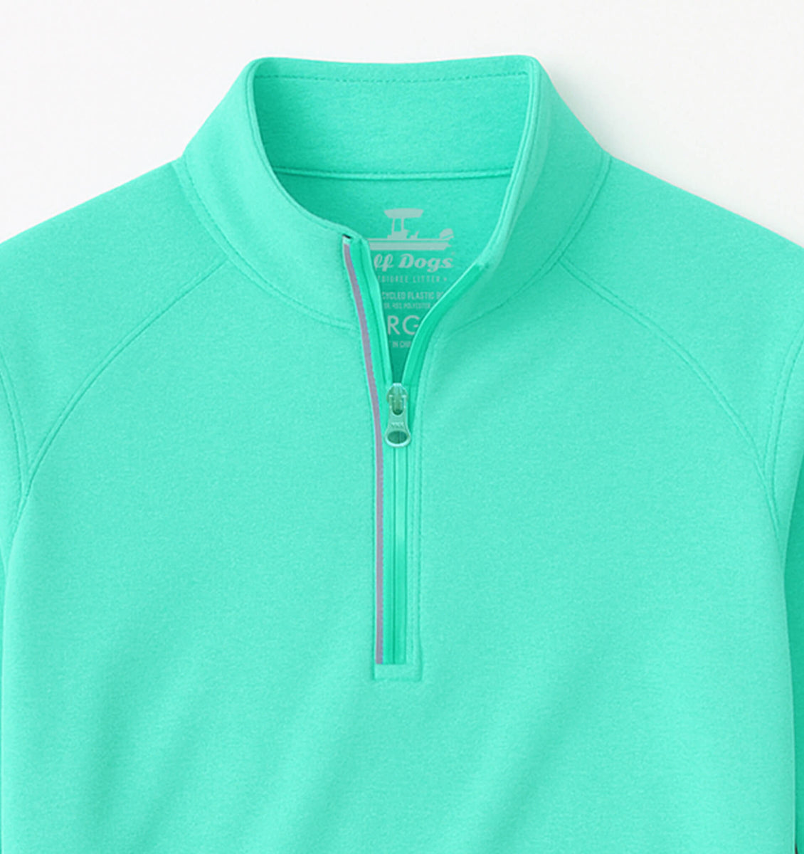 Skiff Dogs: Ocean Flex Quarter Zip - Fairway Green – Bird Dog Bay